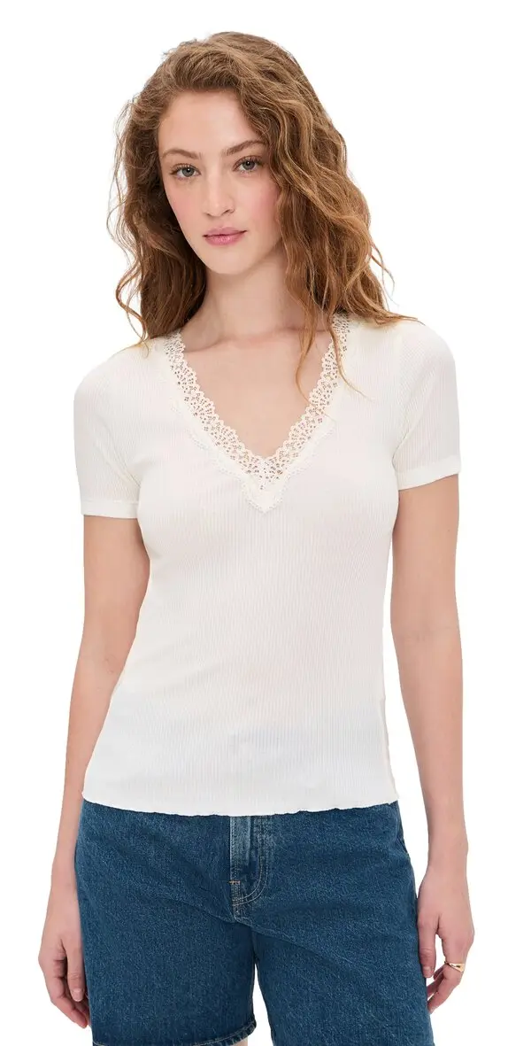 Madewell Lace Top - Winter White