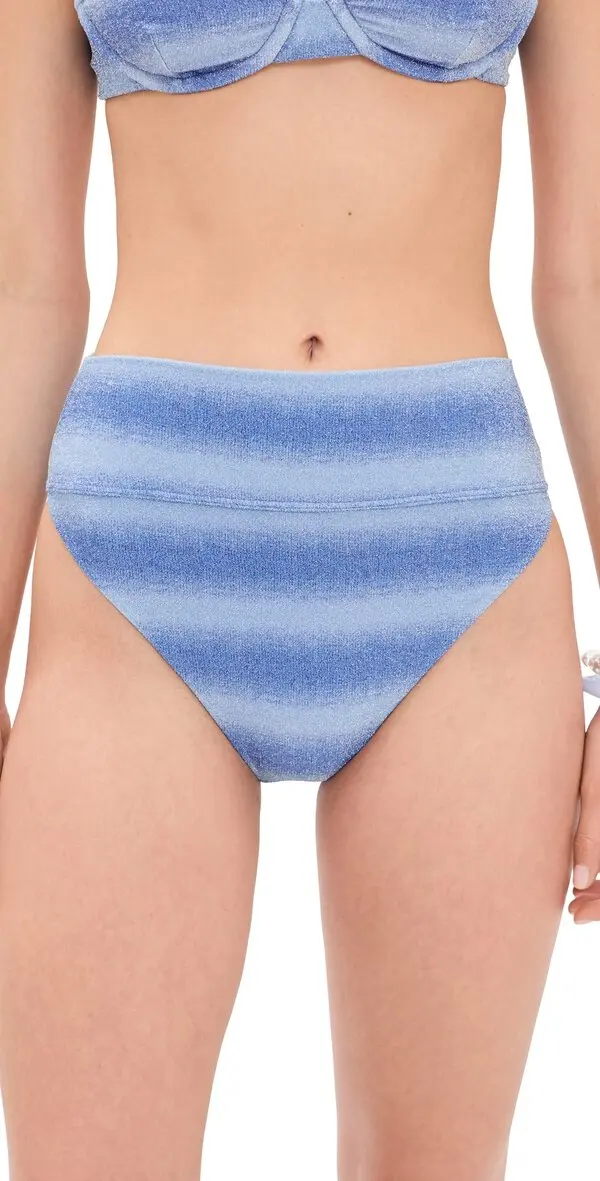 Beach Riot Highway Bikini Bottom - Sapphire Sea