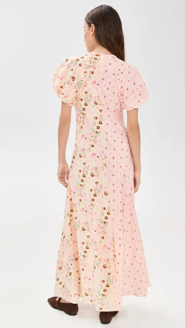 LEE MATHEWS Prim Silk Maxi Dress