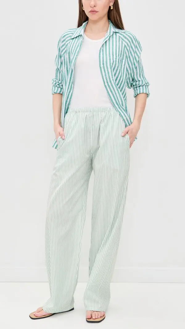 LESET Yoshi Stripe Wide Leg Pants