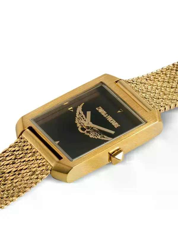 Zadig&Voltaire Voltaire Wings Gold Watch - Black
