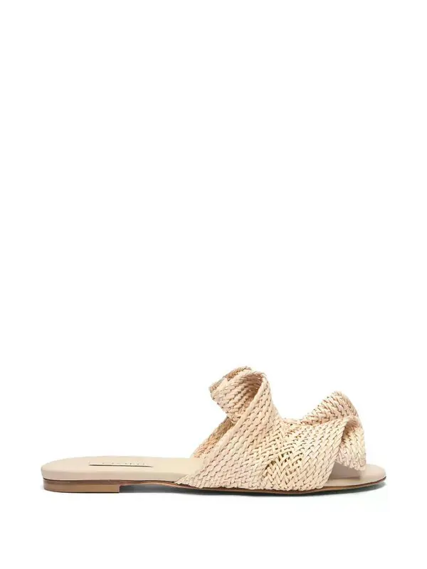 Casadei Hanoi Woven Sandals - Neutrals