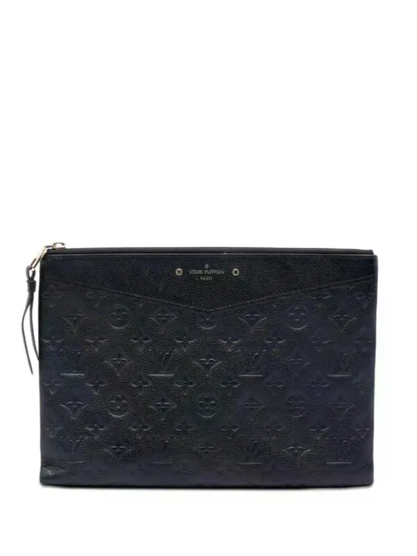 LOUIS VUITTON Monogram Empreinte Daily Pouch - Black