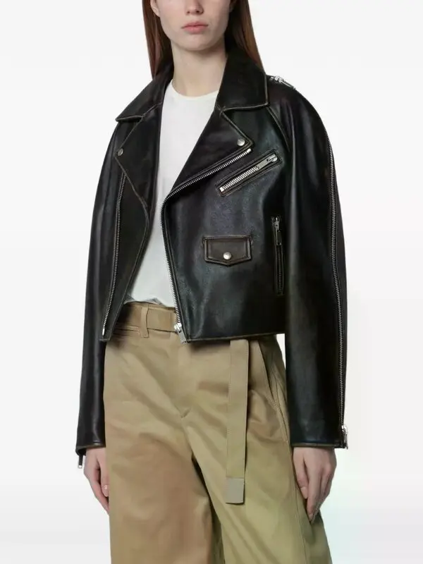 HALFBOY Cropped Jacket - Brown
