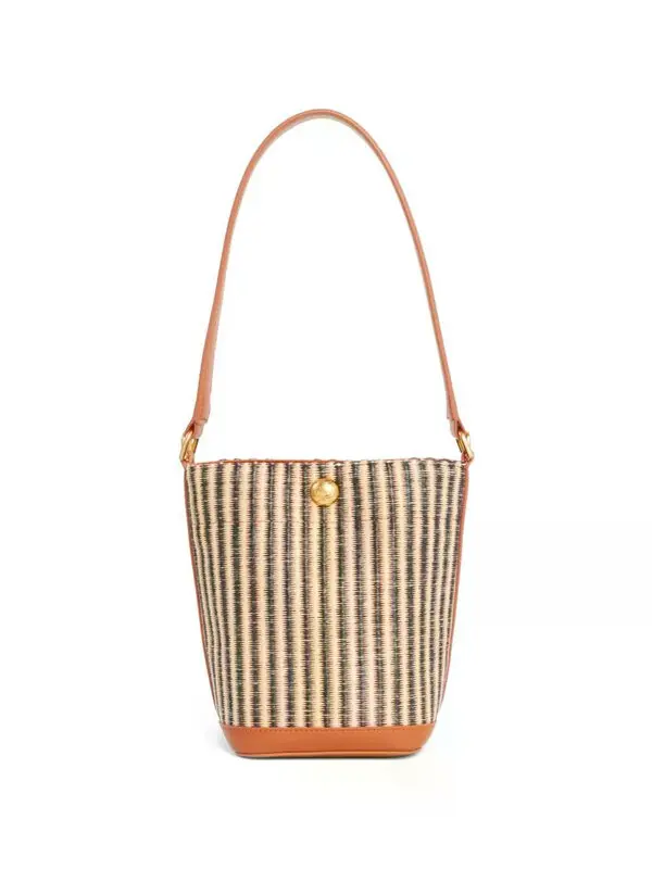 Lacoste Stripes Appliqué Bucket Bag