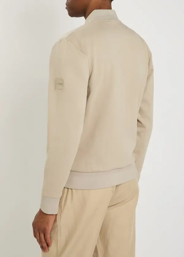 BOSS Skiles Quilted Shell And Cotton-blend Jacket