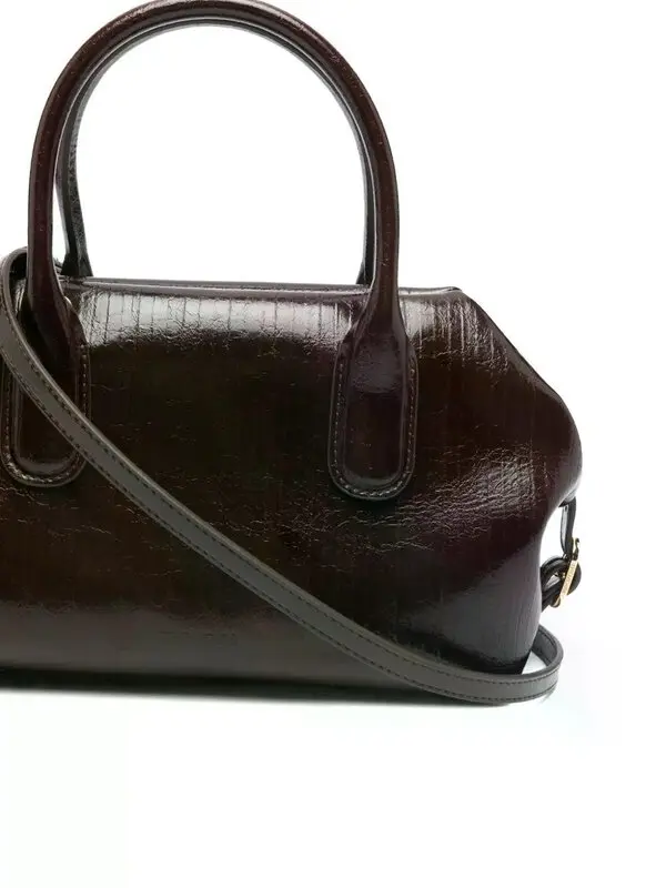 THEMOIRE Small Tallia Top-handle Tote Bag - Brown