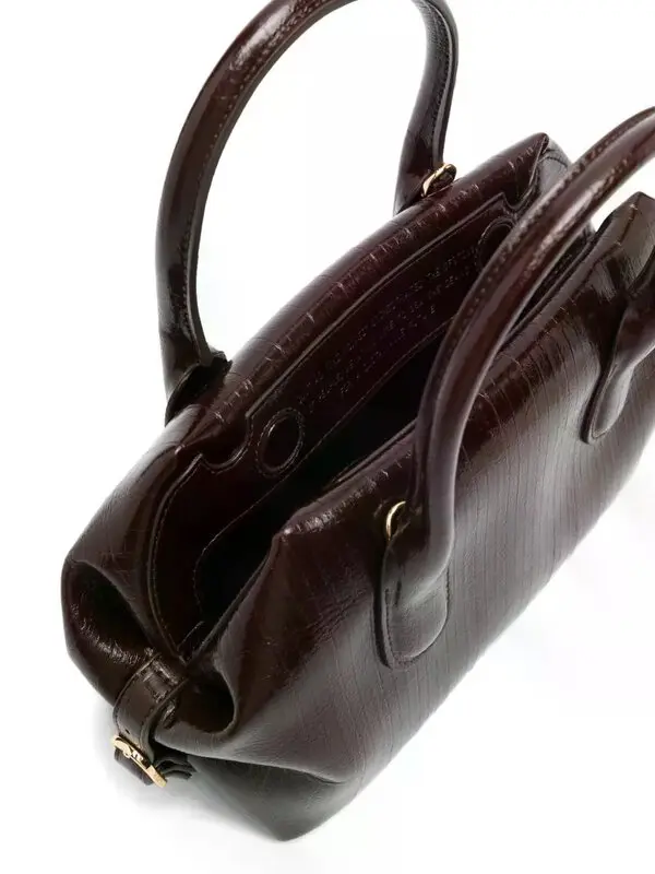 THEMOIRE Small Tallia Top-handle Tote Bag - Brown