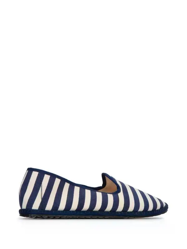 VIBI VENEZIA Striped Loafers - Blue