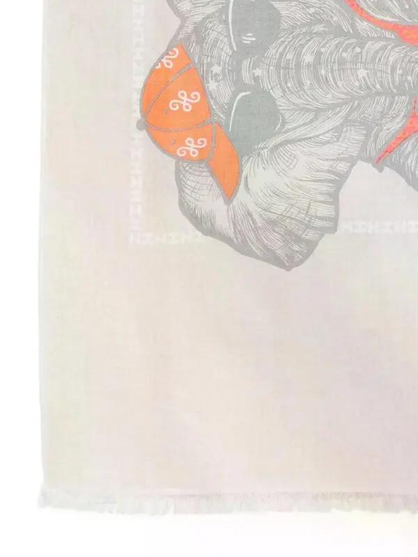 Hemisphere Graphic-print Scarf