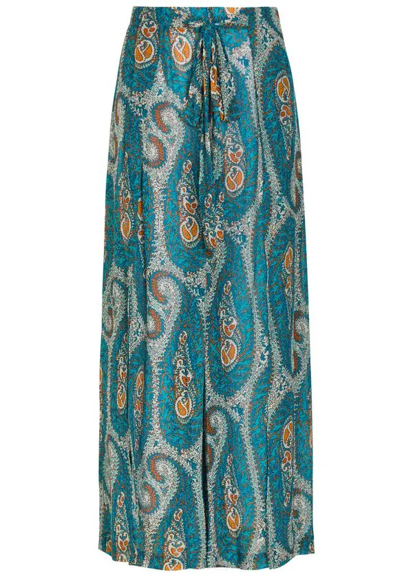 Etro Patterned Wide-leg Trousers - No Colour