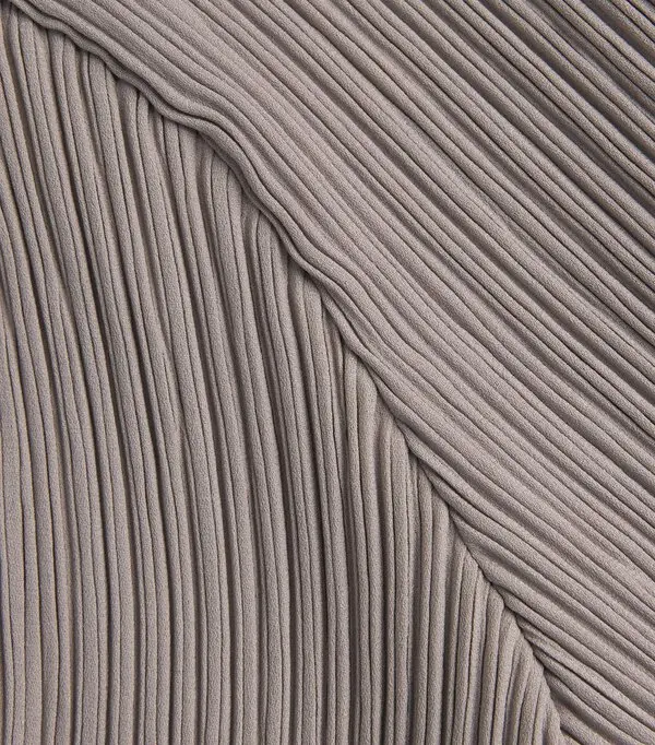 Issey Miyake Hatching Pleats High-neck Top