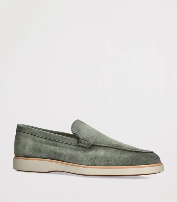 Magnanni Suede Paradiso Loafers - Green