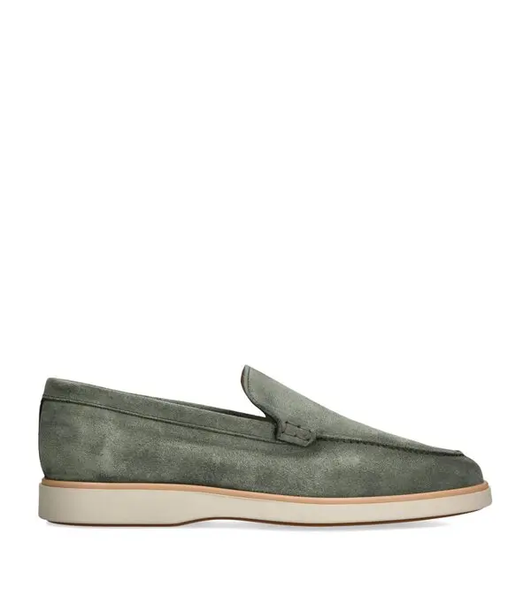 Magnanni Suede Paradiso Loafers - Green