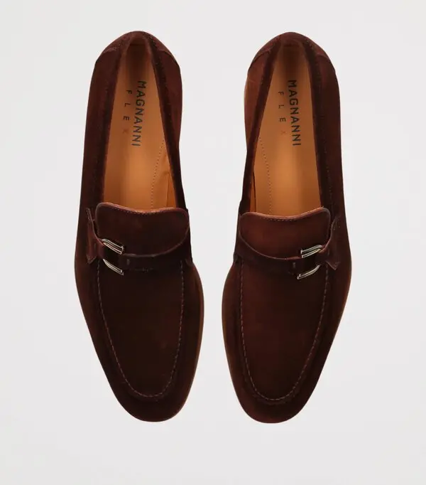 Magnanni Suede Seneca Tassel Loafers