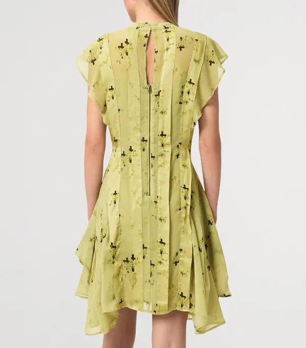 ALLSAINTS Printed Fleur Mini Dress - Yellow