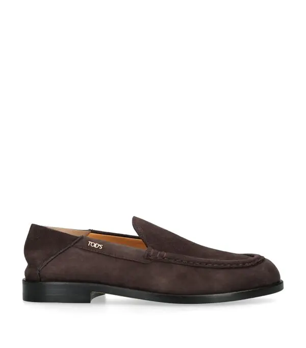 TOD'S Suede Loafers - Brown