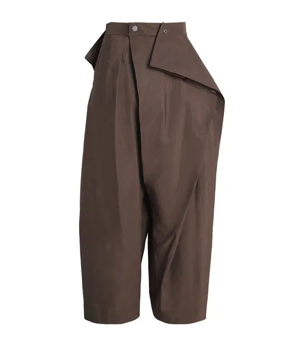 Issey Miyake Akimbo Wide-leg Trousers - Brown