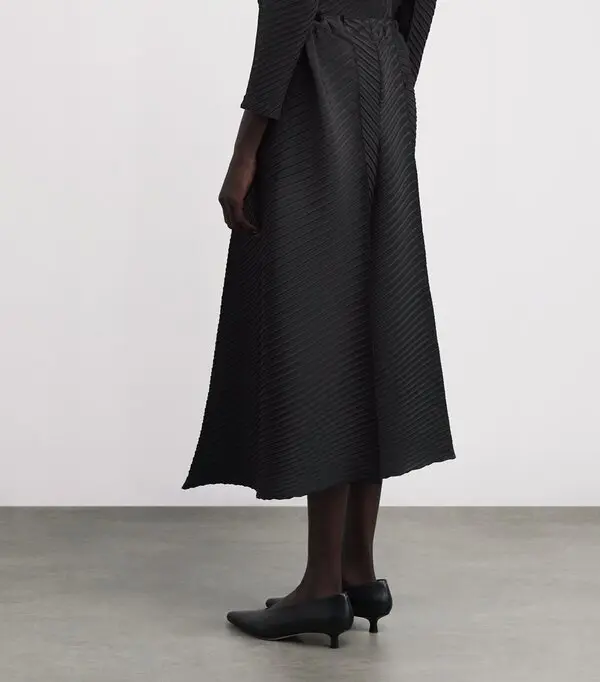 Issey Miyake Plaster Pleats Cropped Trousers