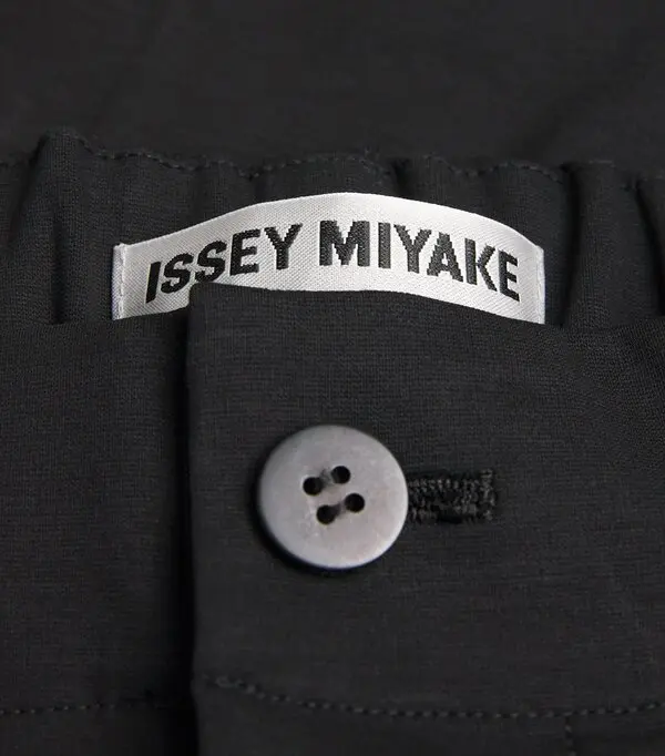 Issey Miyake Cotton-blend Simple Ensemble Trousers - Black