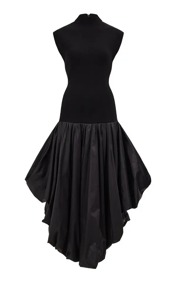 Aje Venetia Knit Midi Dress - Black