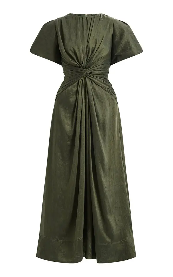 Aje Movement Knotted Midi Dress