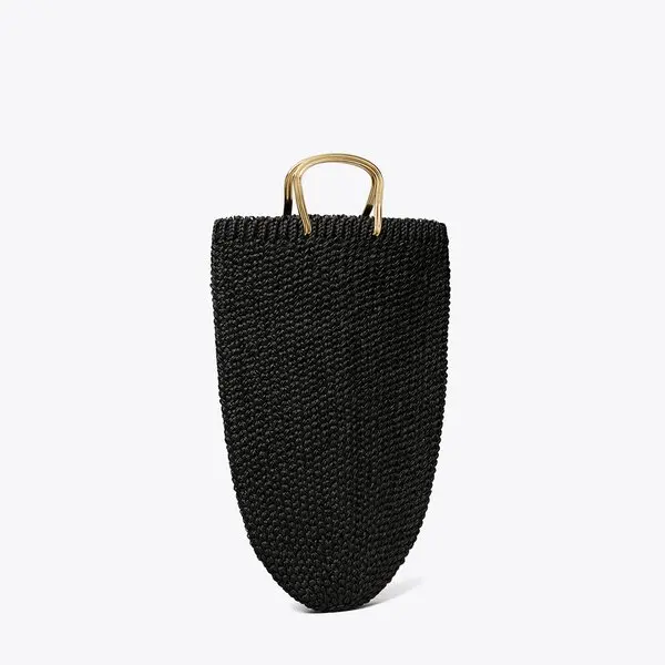 Tory Burch Large Crocheted Tote - Black
