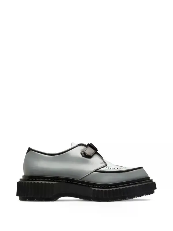 ADIEU PARIS Buckle Wingtip Leather Loafers