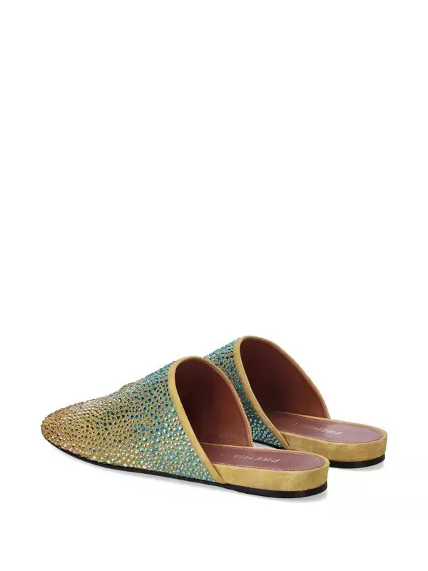 Premiata Rhinestone Embellished Mules