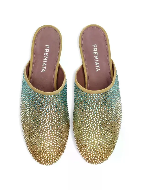 Premiata Rhinestone Embellished Mules