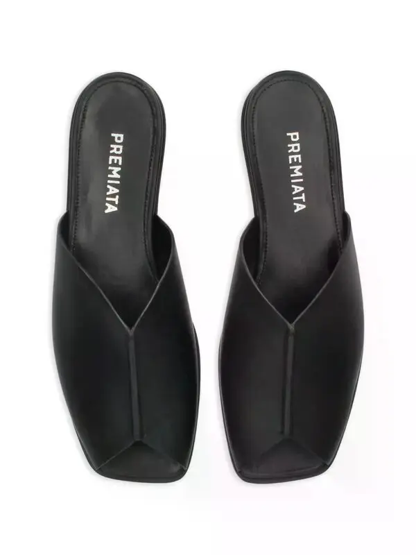 Premiata Squared Peep-toe Mules