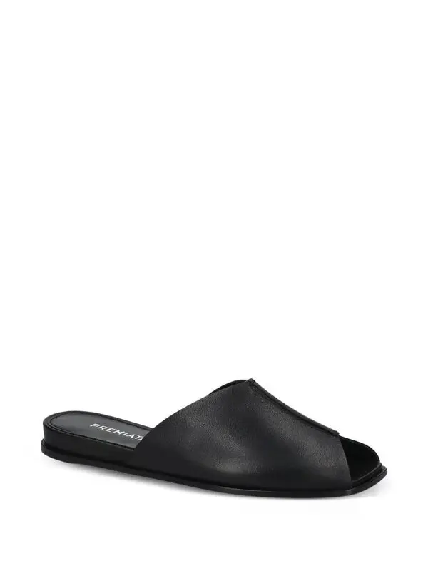 Premiata Squared Peep-toe Mules