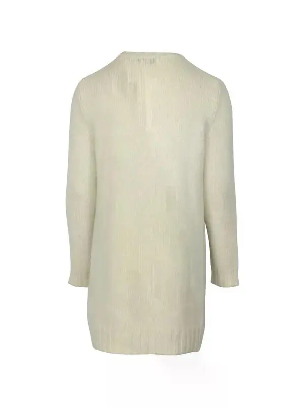 MARIO VALENTINO VINTAGE Cream Knit Round Neck Long Sleeve Dress