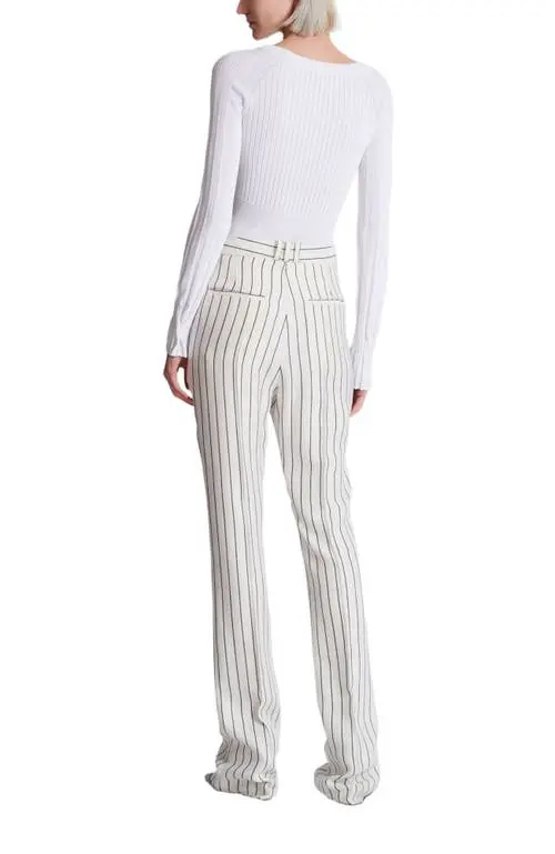 Balmain Straight-leg Pinstripe Trousers