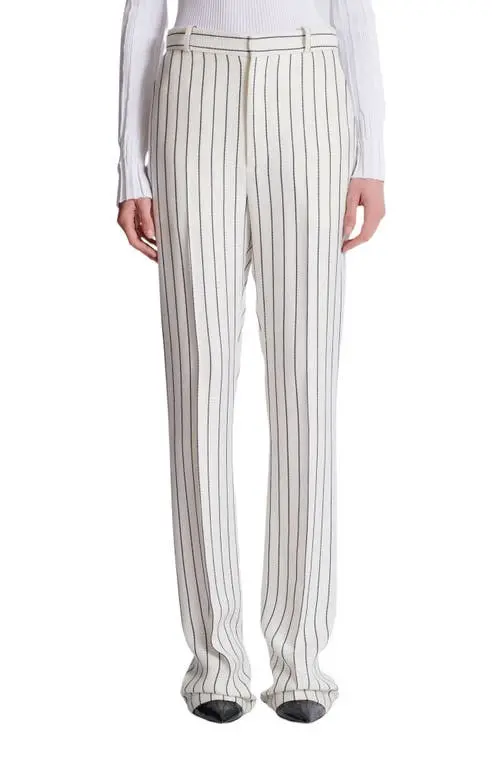 Balmain Straight-leg Pinstripe Trousers
