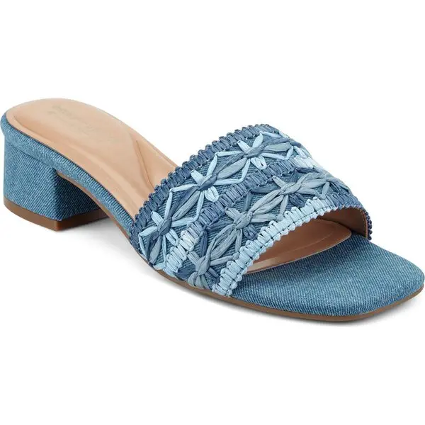 Easy Spirit Rosario Slide Sandal - Medium Blue