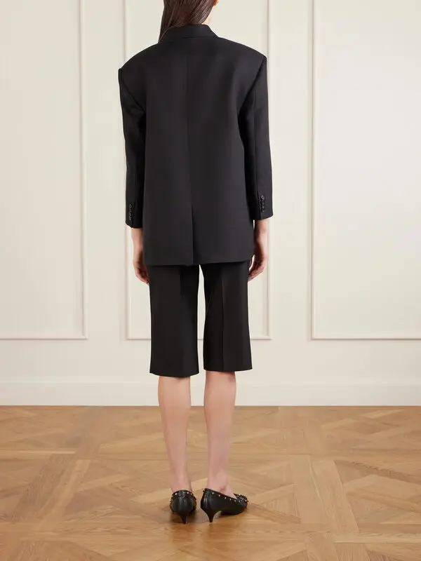 Khaite Palto Wool And Silk-blend Cady Blazer