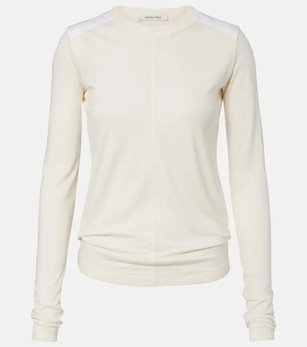 Phoebe Philo Semi-sheer Top - White