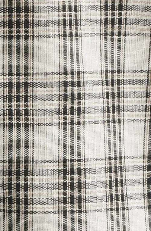 925 ORIGINALS Office Woven Check Short Sleeve Cotton Button-up Shirt