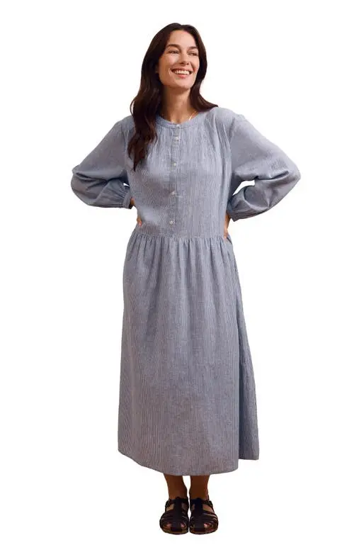 CELTIC & CO. Button Front Midi Shirt Dress