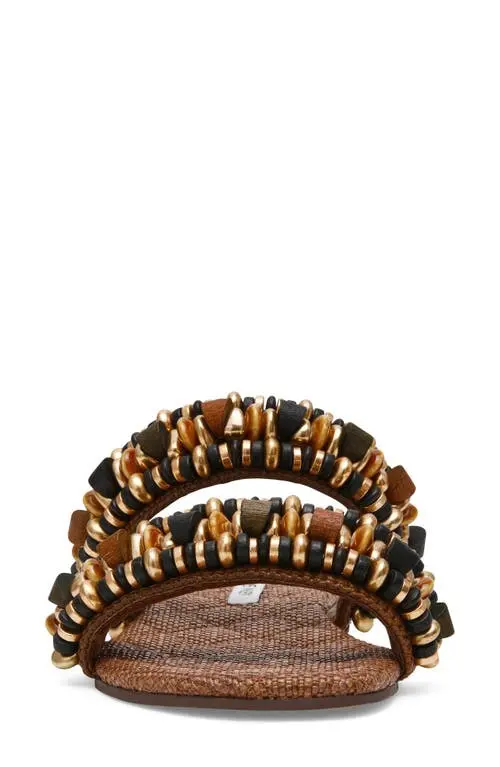 Steve Madden Messima Beaded Two-strap Raffia Sandal
