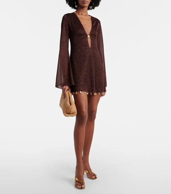Oseree Lumière Embellished Beach Dress