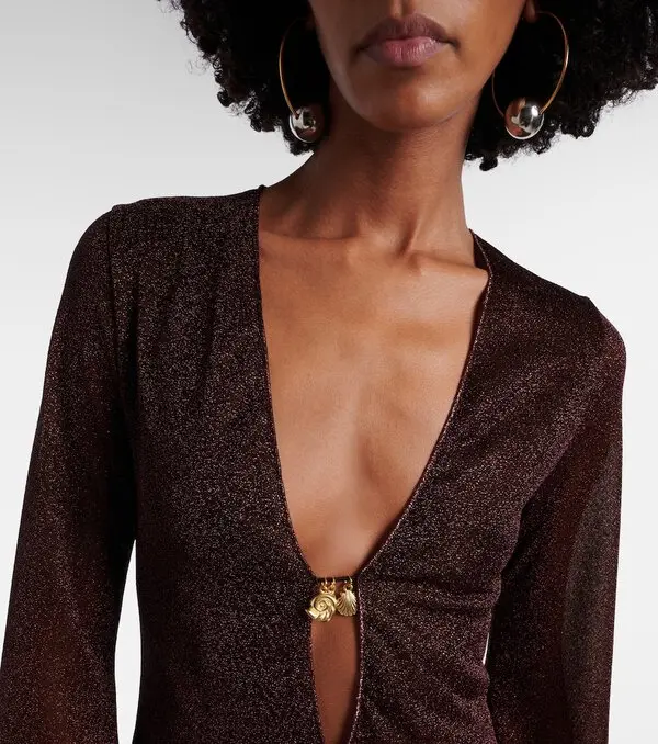Oseree Lumière Embellished Beach Dress