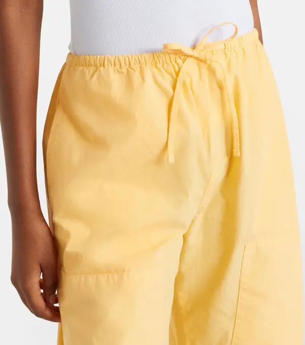 LESET Kyoto Wide-leg Cotton Pants - Orange