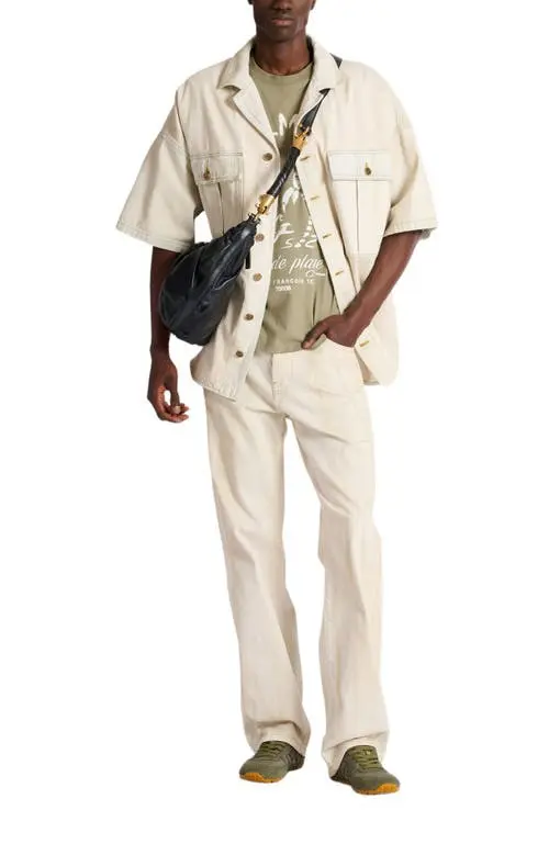 Balmain T-shirt With Plage Print