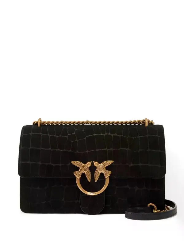 Pinko Love One Chain Leather Crossbody Bag