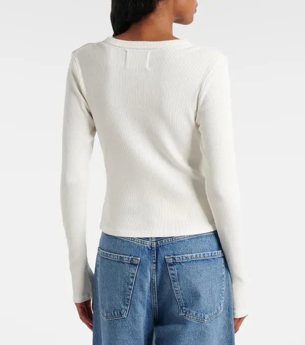 Citizens Of Humanity Kari Ribbed-knit Cardigan - White