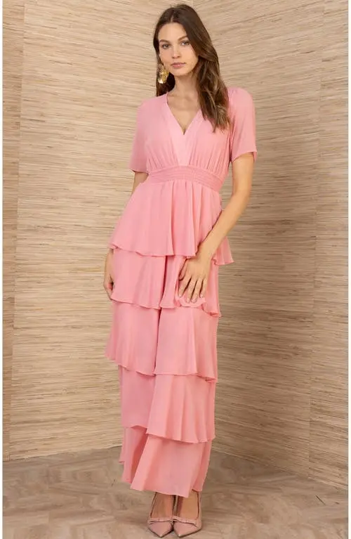 Hale Bob Imogene Solid Maxi Dress - Pink