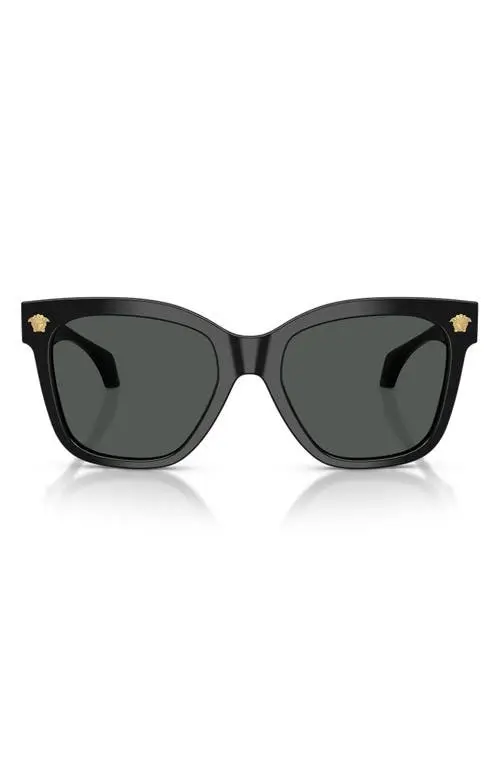 Versace 55mm Square Sunglasses - Black/dark Grey