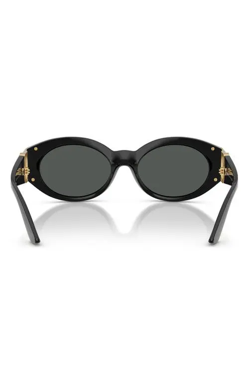 Versace 55mm Oval Sunglasses